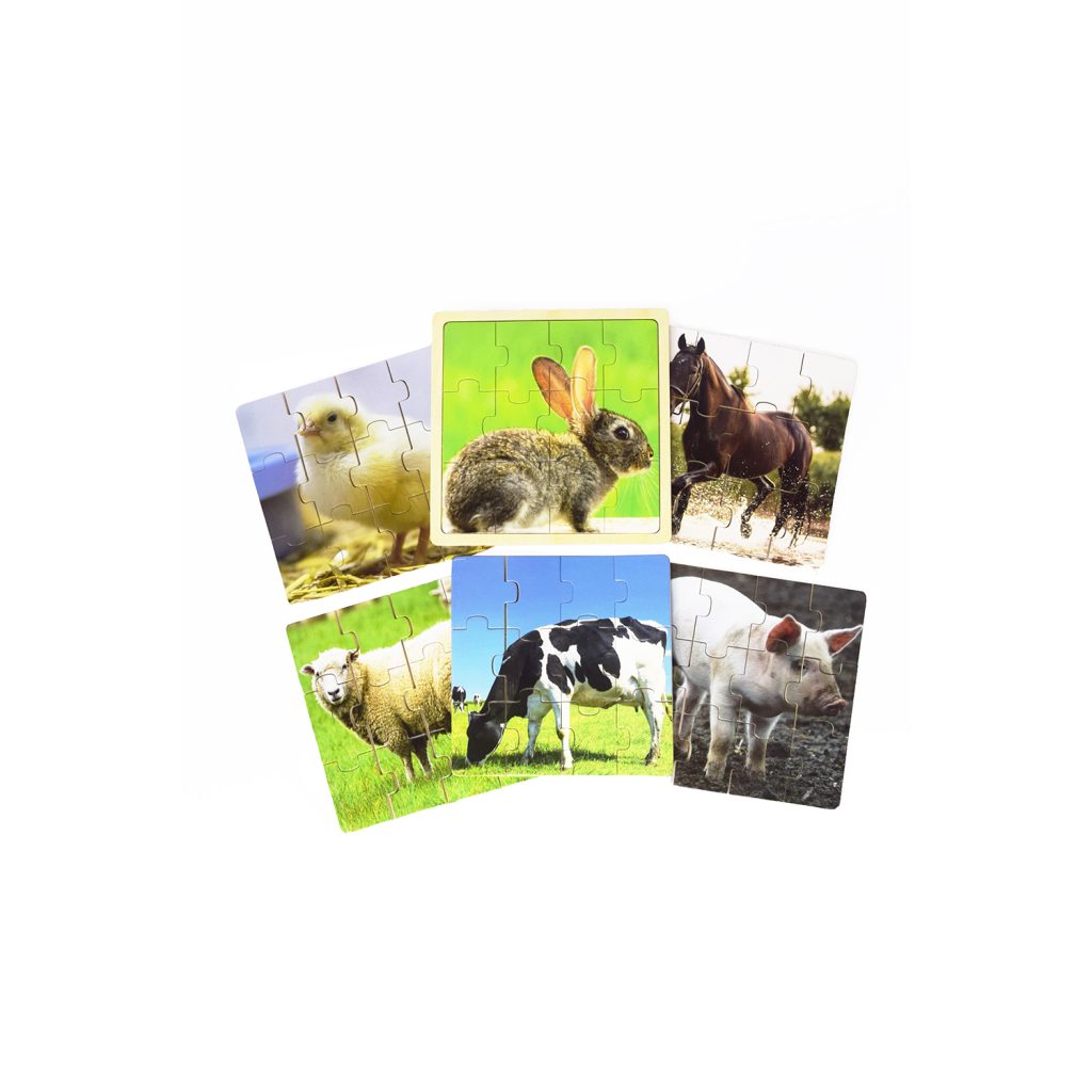 Set Puzzles De Animales 6 Piezas - Seigard