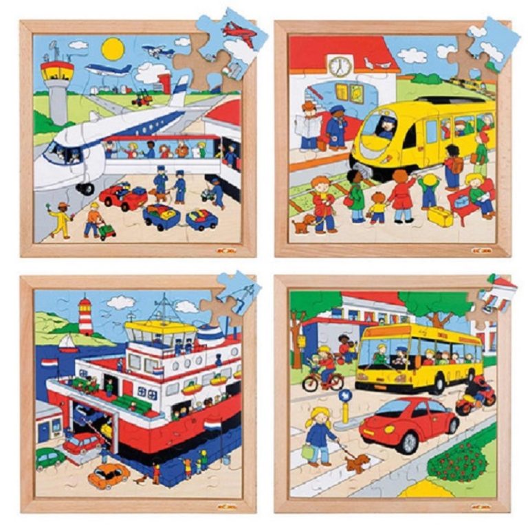 Set 4 Puzzles Transporte - Seigard