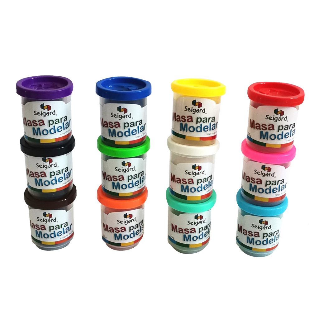 Masas Para Modelar 12 Colores - Seigard
