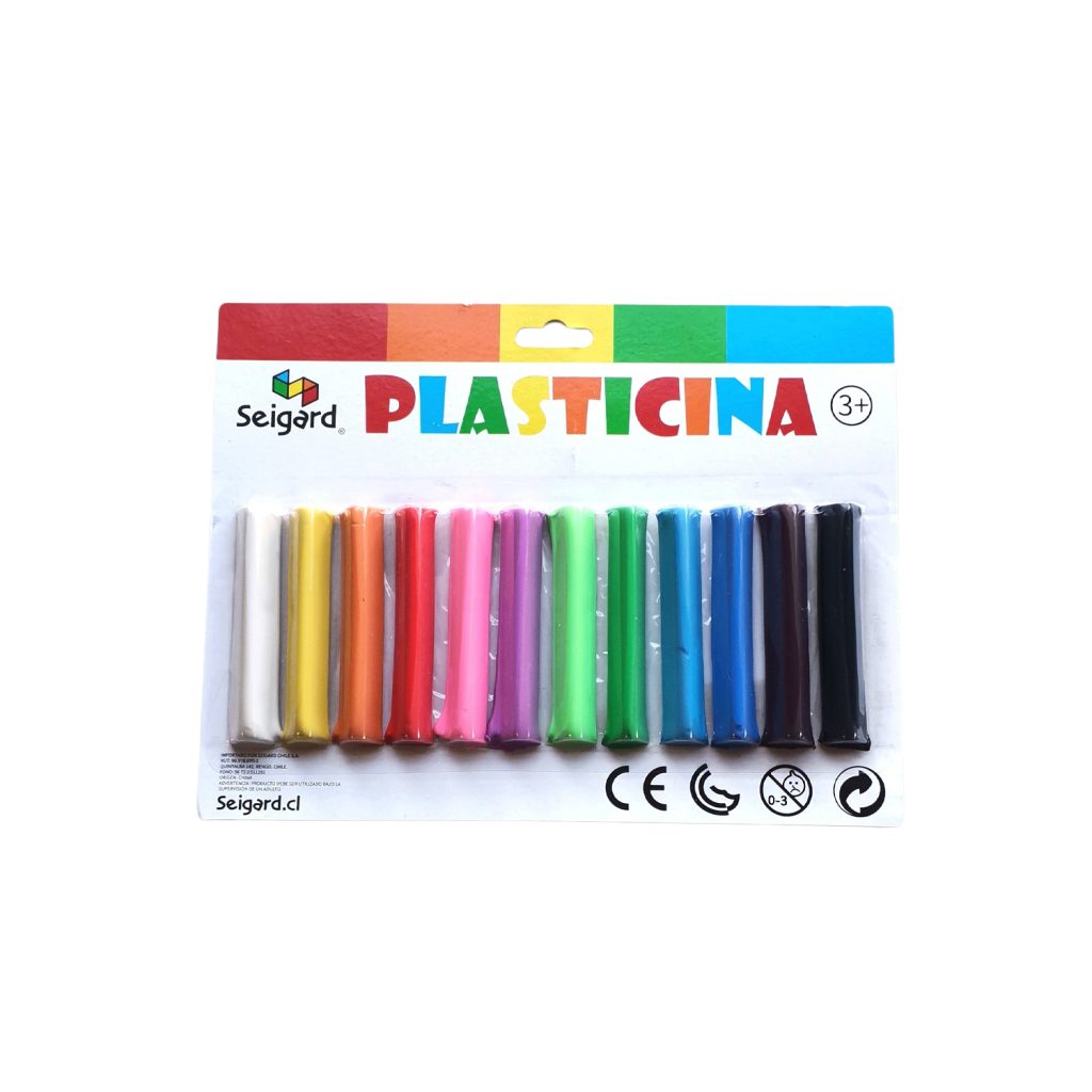 Plasticina Triangular 12 Colores - Seigard