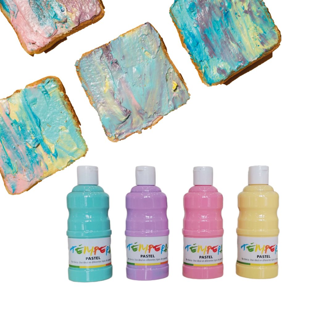 Set De 4 Témperas Color Pastel 250 ml. - Seigard