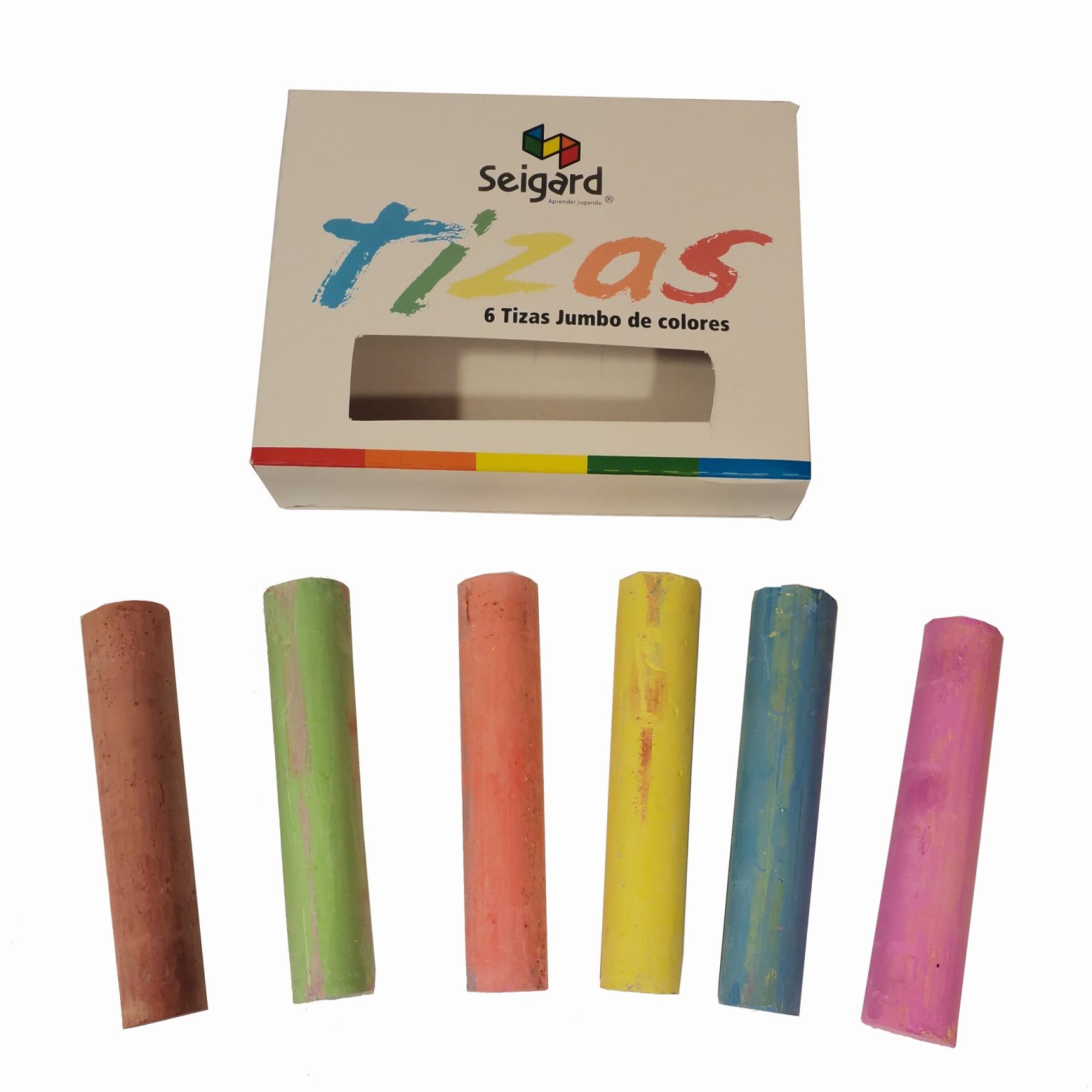 Tiza Gruesa 6 Colores - Seigard