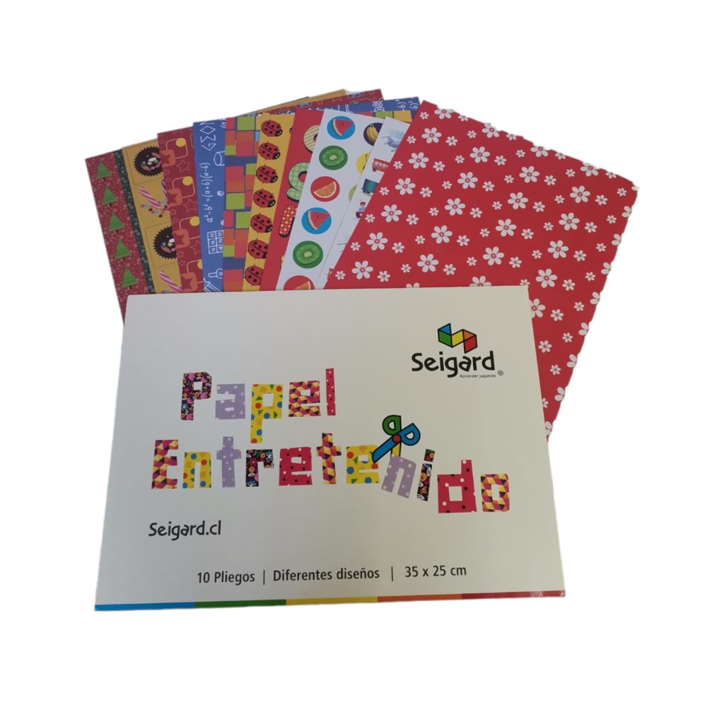 Set De 10 Hojas Papel Entretenido - Seigard