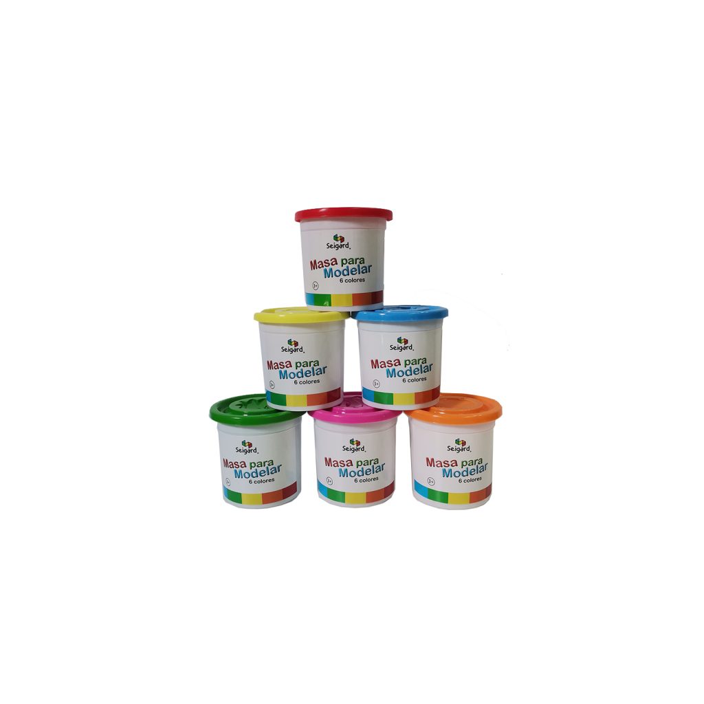 Set De 6 Masas Para Modelar 150 gramos. - Seigard
